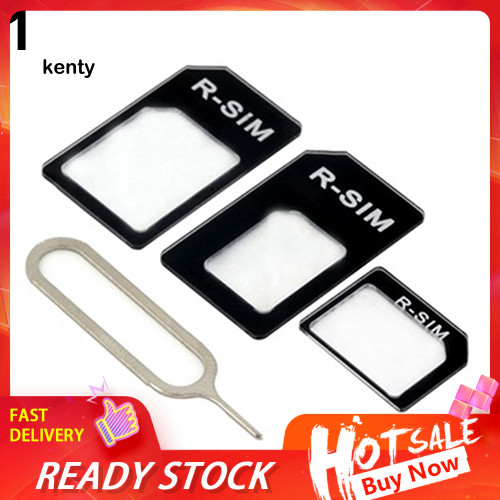 kT 3 in 1 NanoSIM Card to Micro SIM Card to Standard SIM Card Adapter ...