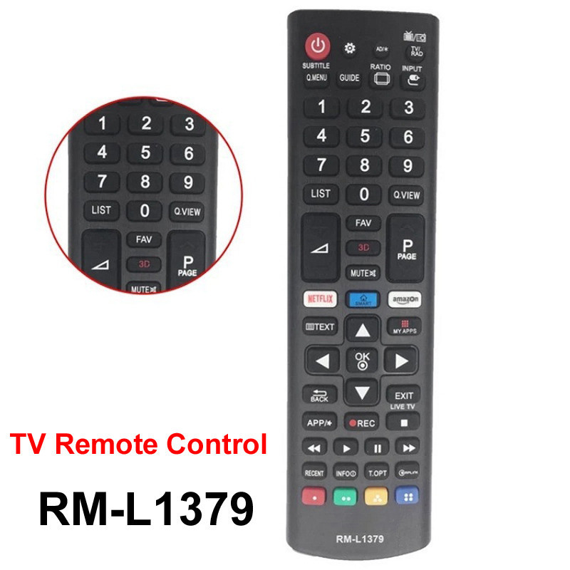RM-L1379 TV Wireless Remote Controller Replacement for LG Smart 3d ...
