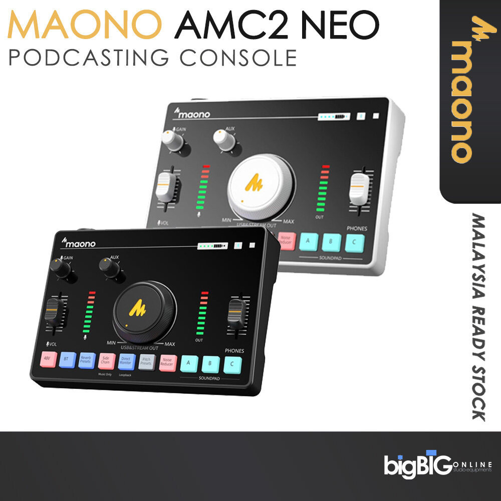 MAONO AMC2 NEO One-Stop Streaming Audio Mixer & Sound Card with Pro ...