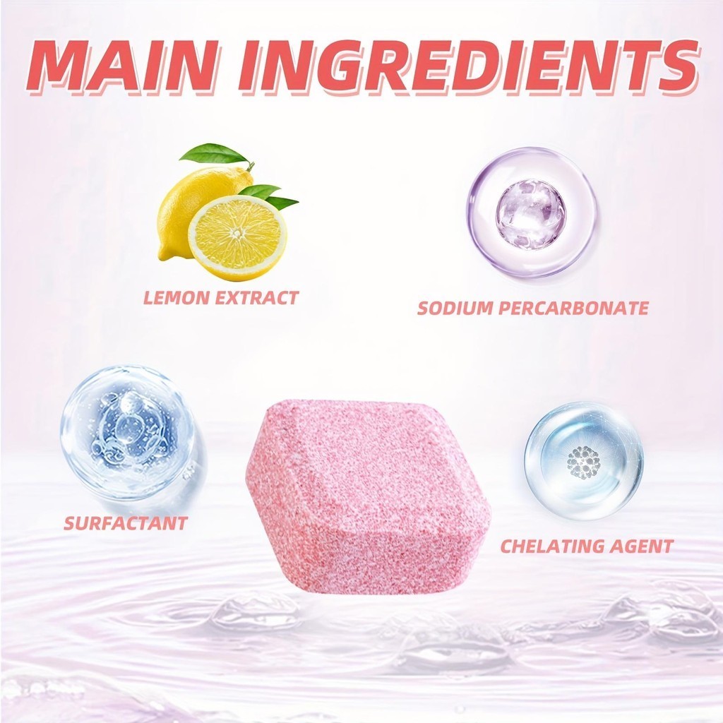 NO BUBBLES】【1PC 】Automatic Pink Rose Toilet Bowl Cleaner Effervescent ...