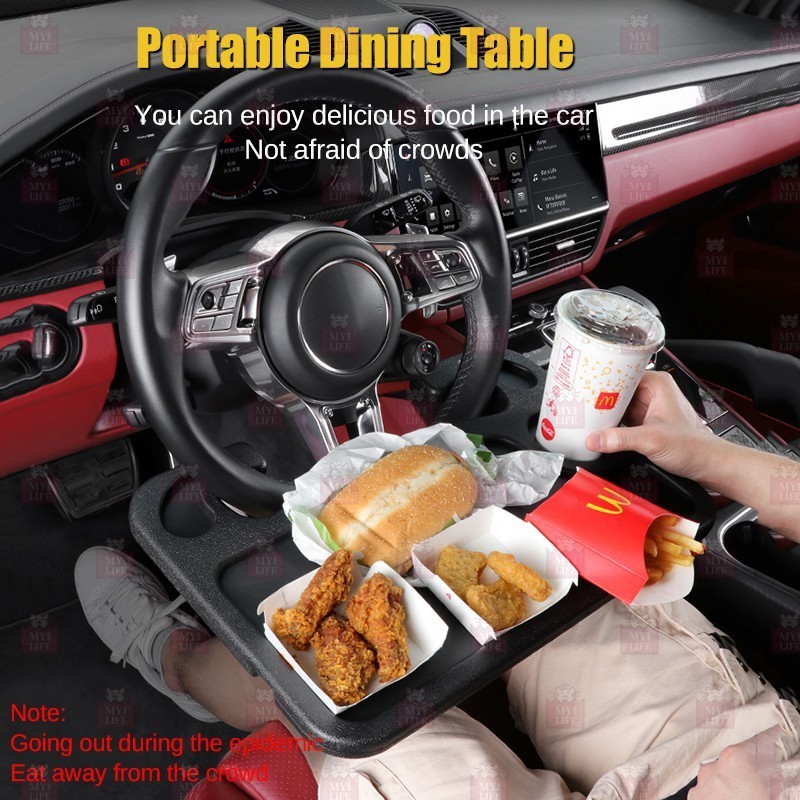 Car Steering Wheel Table Tray Laptop Food Dining Reading Writing Stand ...