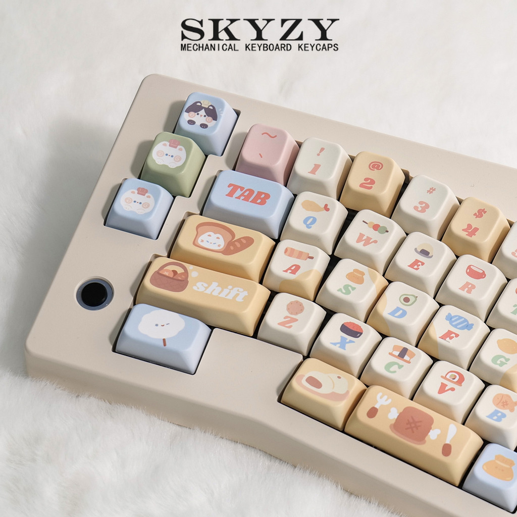 Cooking Kitty Keycaps SOA Profile Japanese Cuisine Cat PBT Dye Sub ...
