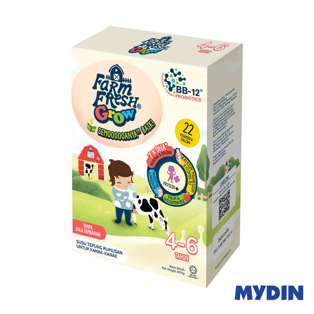 Farm Fresh Grow Powder 4-6 years old (800g) | Shopee Malaysia