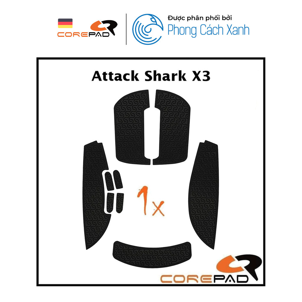 Corepad Soft Grips Attack Shark X3 grip tape set - Genuine product ...