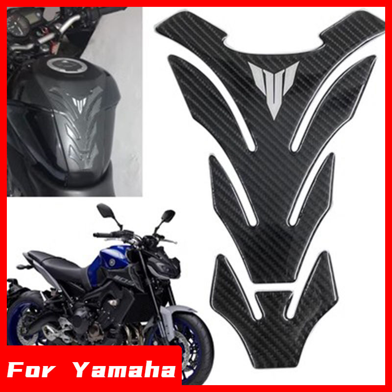 Yamaha YZF-R1 R6 MT09 MT07 carbon fiber fuel tank sticker body ...