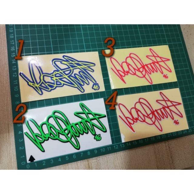 Sticker Cutting Potong Pantul Reflect Sign Motor Spare parts Rare ...