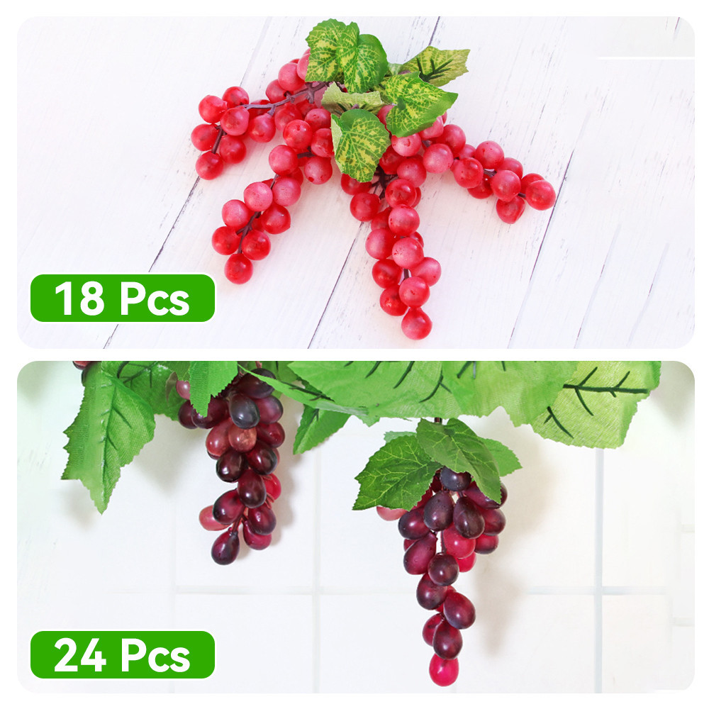 Artificial Fruit Grape Simulated Grape Bunches Lifelike Fake Fruits ...