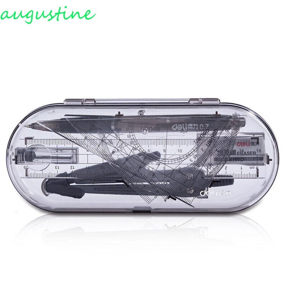 AUGUSTINE Compass Rulers Set, Straight Ruler Measuring Tool Math ...