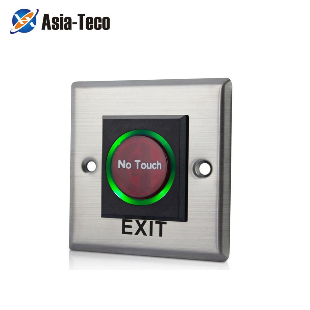 Infrared Sensor Switch No Touch Contactless Door Release Exit Button with LED Indication Access ...