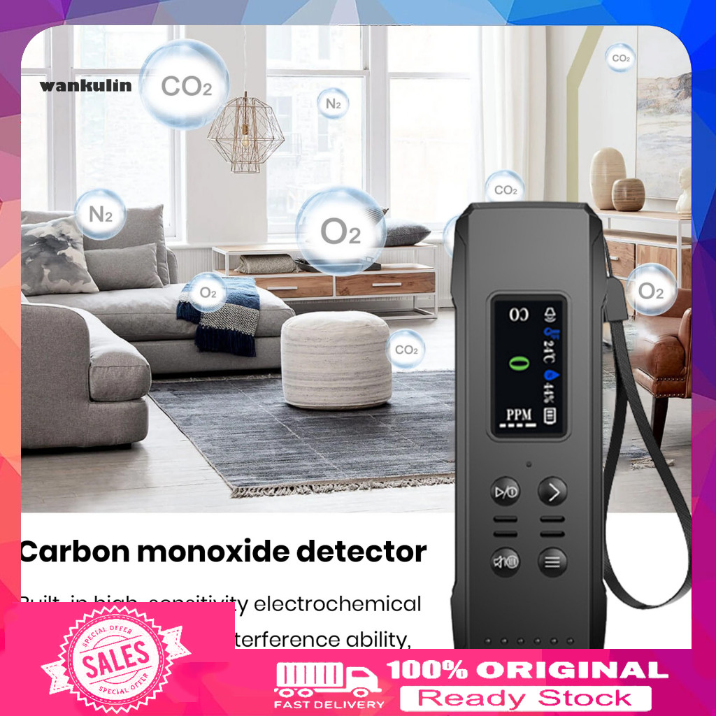 Carbon Monoxide Detector Multifunctional Co Detector Portable Co Gas ...
