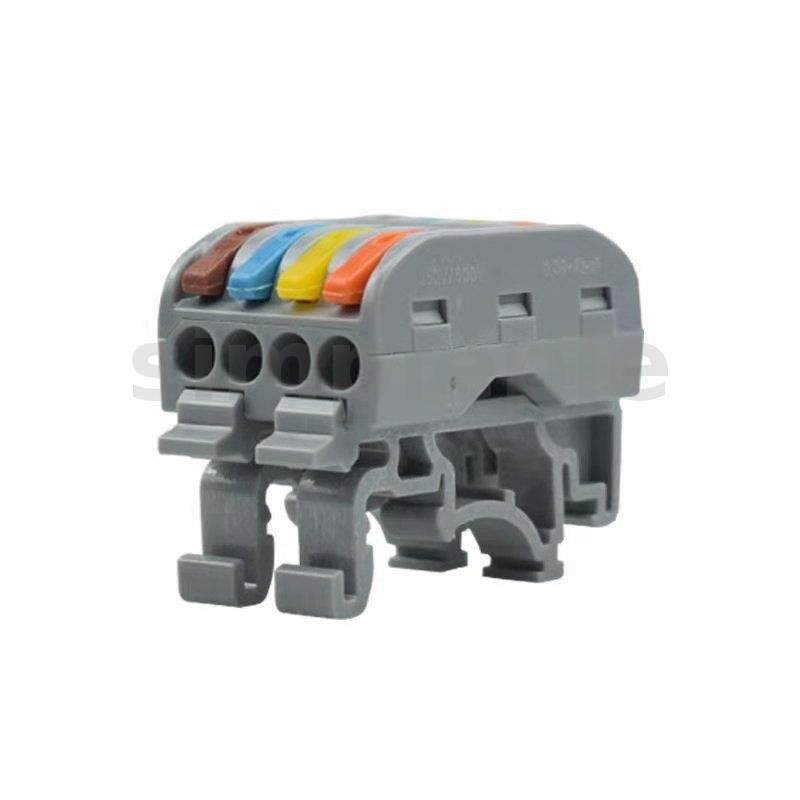 LUSTREON Quick Splitter 4 In 4 Out Wire Connector Removable Bracket ...