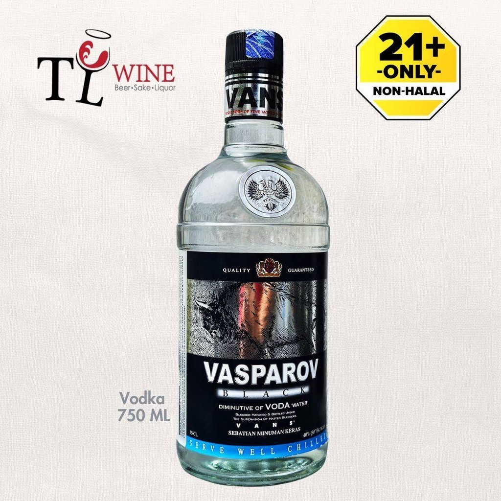 Vasparov Black 750ml Vodka ALC: 40% Duty paid 100% ORIGINAL (Local ...