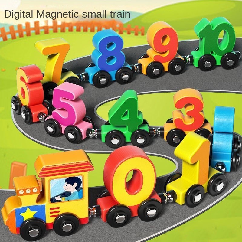 Ear Childhood Educational Educational Building Blocks Small Train ...