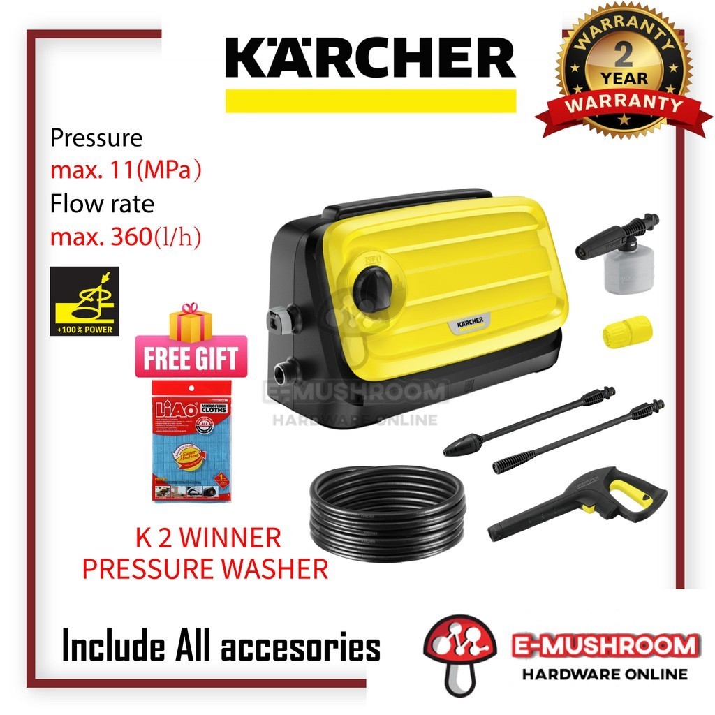 Karcher Pressure Washer K2 Winner High Pressure Cleaner (Aircon Use ...