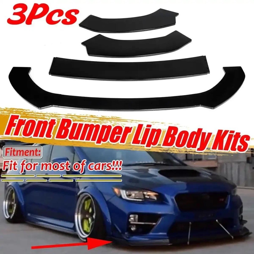 Universal Car Front Bumper Splitter Lip Diffuser For Subaru WRX STI For ...