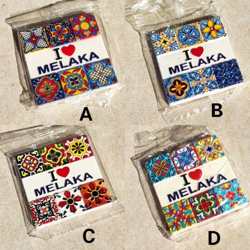 READY STOCK Magnet Melaka Nyonya Batik Design Grid Melaka Souvenir ...