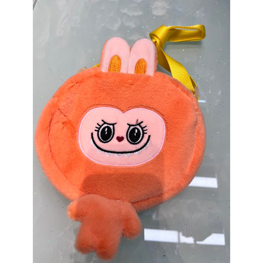 Cartoon Labubu Plush Crossboday Bag Kawaii Popmarts Monster Kid ...