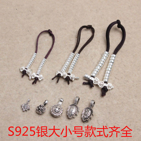 Sterling Silver Tibetan Style Card Buddha Beads S925 108 Star Moon Bodhi Wenwan Accessories S925 ...