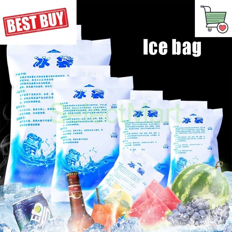 SM -10Pcs Reusable Gel Dry Ice Bags Drinks Cold Keeping Pack For Keep ...