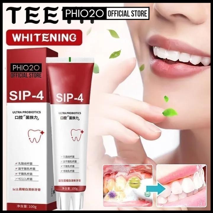 100g Teeth Whitener Toothpaste SIP-4 Probiotic Toothpaste for Bad ...
