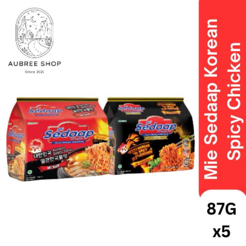 MEE SEDAAP KOREAN SPICY CHICKEN (GORENG/ SOUP) (5 PCS/PKT) | Shopee ...
