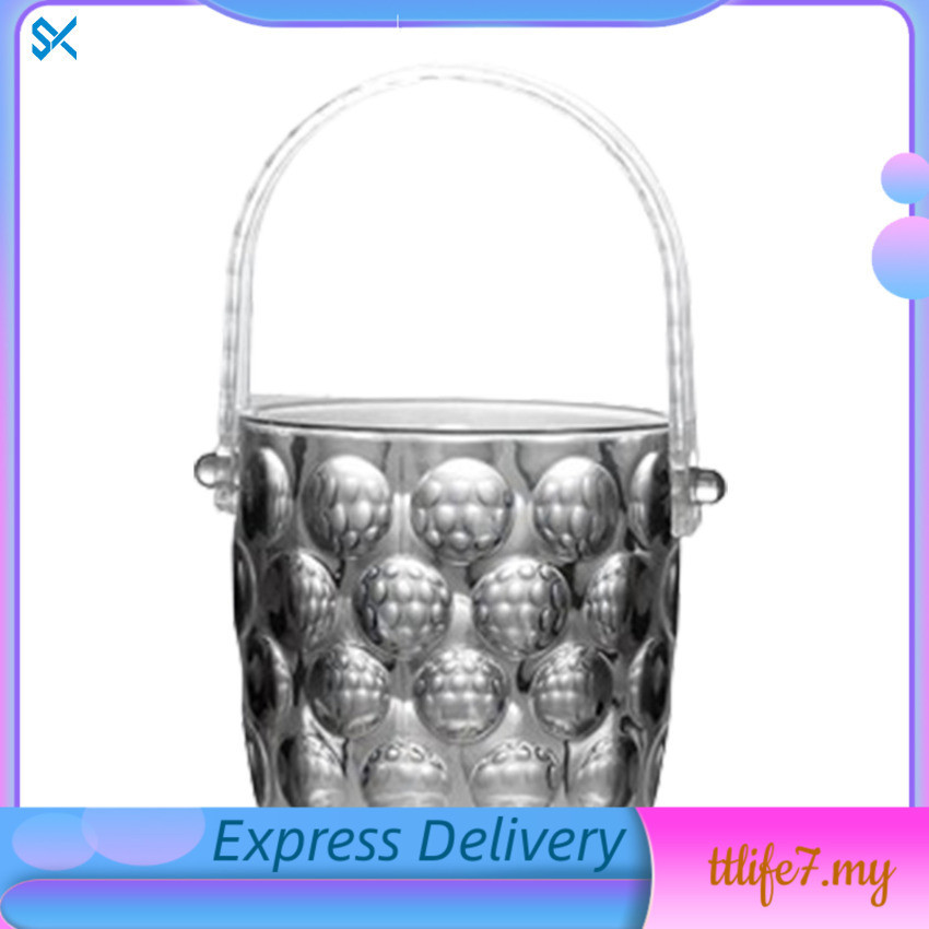 Transparent Ice Bucket with Detachable Handle Beautiful and Practical ...
