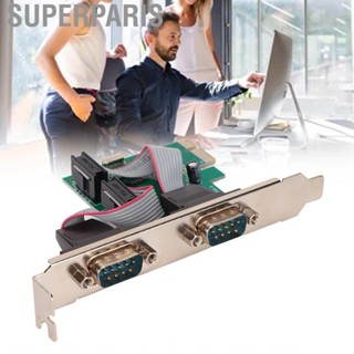 Superparis Pcie Riser Card Full Duplex Channel Dual Serial Port PCIE To ...