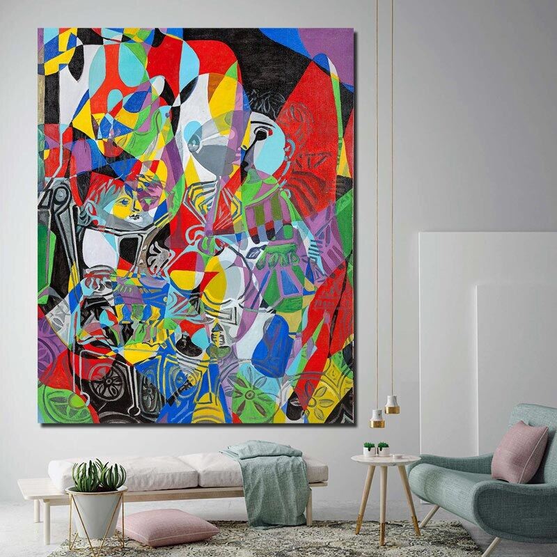 Aisle Poster Pablo Picasso Canvas Posters Prints Marble Abstract Wall ...