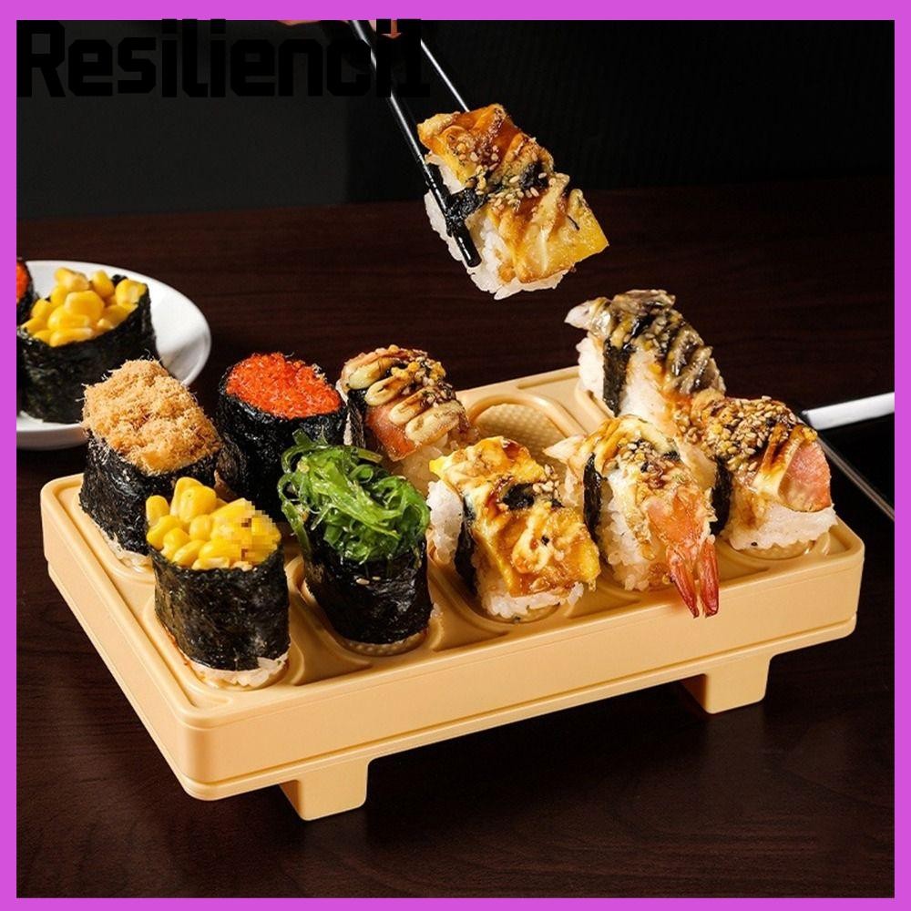 RESILIENCI1 Sushi Maker Equipment Kit, 10 Cavity Plastic Kimbap Sushi ...