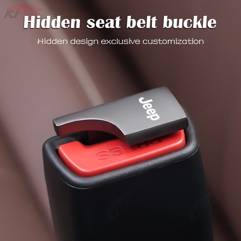 Jeep Zinc Alloy Hidden Car Safety Seat Belt Buckle Clip New Energy ...