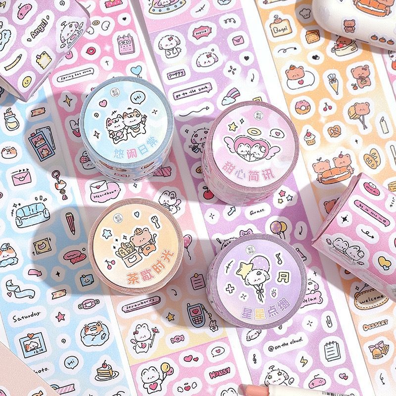 2m Cute Sticker Roll Toploader Deco Photocard Deco Sticker Scrapbook ...