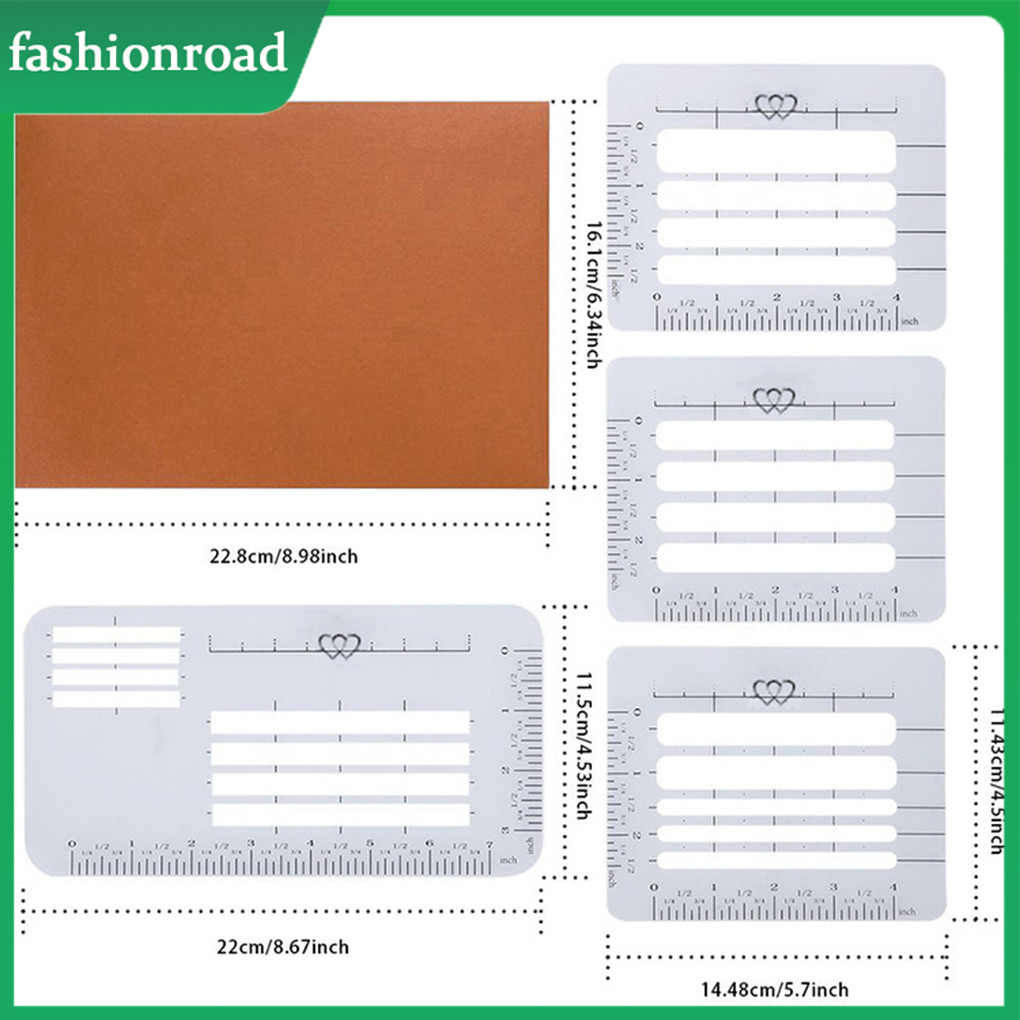 4PCS/Set Letter Craft Stencil Kit Transparent Envelope Multi-use ...