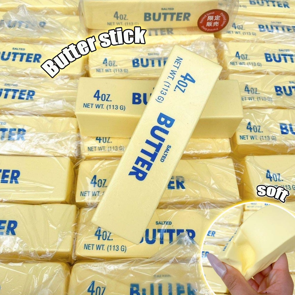 Butter Chunks Decompression Toy Slow Rebound Stress Release Toy Food ...