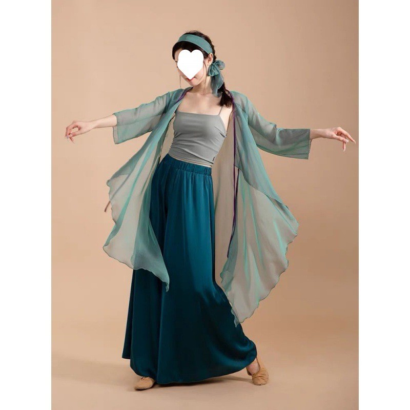 White Classical Dance Past and Present Life Costume Cross Collar Style ...