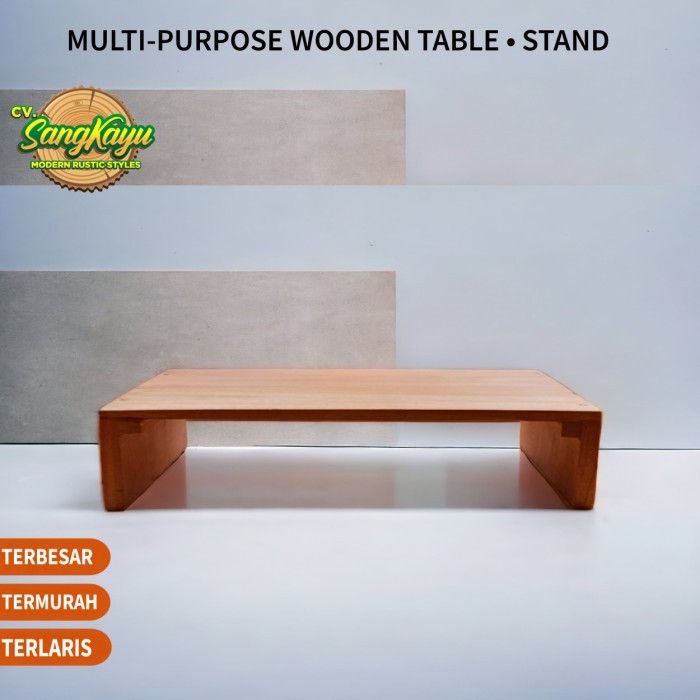KAYU Sangkayu, Wooden Monitor stand 70x30x15cm laptop Desk ...