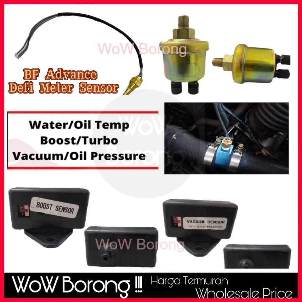 (SENSOR) Defi Meter / Gauge Water Oil Temperature Boost Turbo Vacuum ...