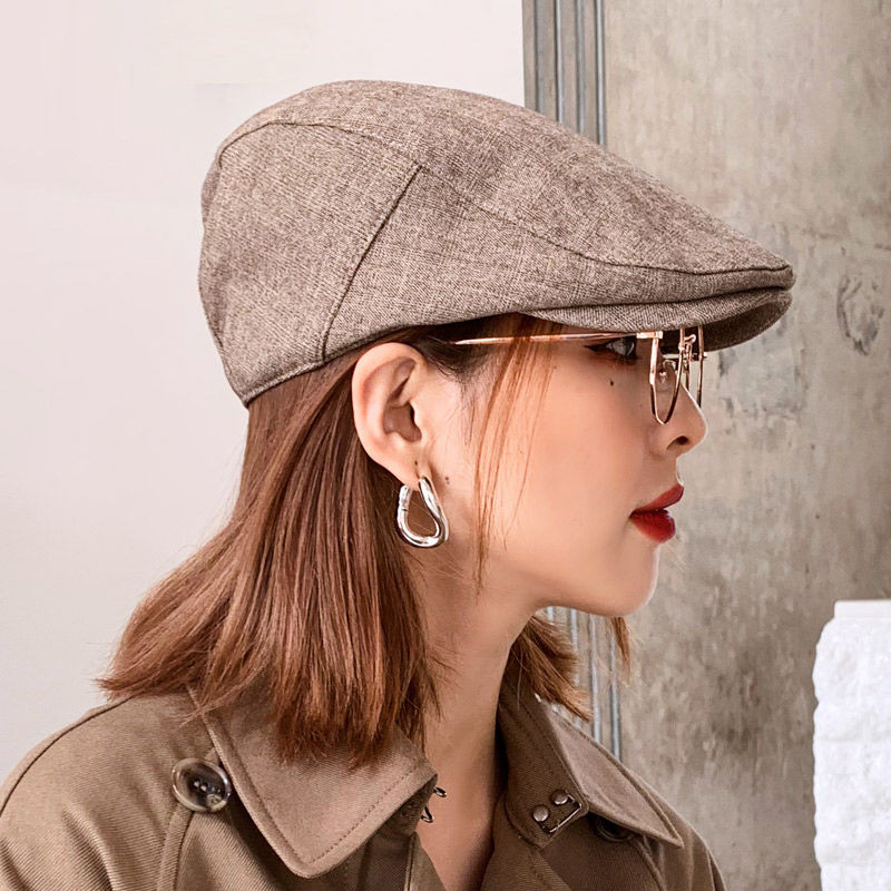 Solid Color Beret Middle-aged Young Middle-aged Gentleman Peaked Hat ...