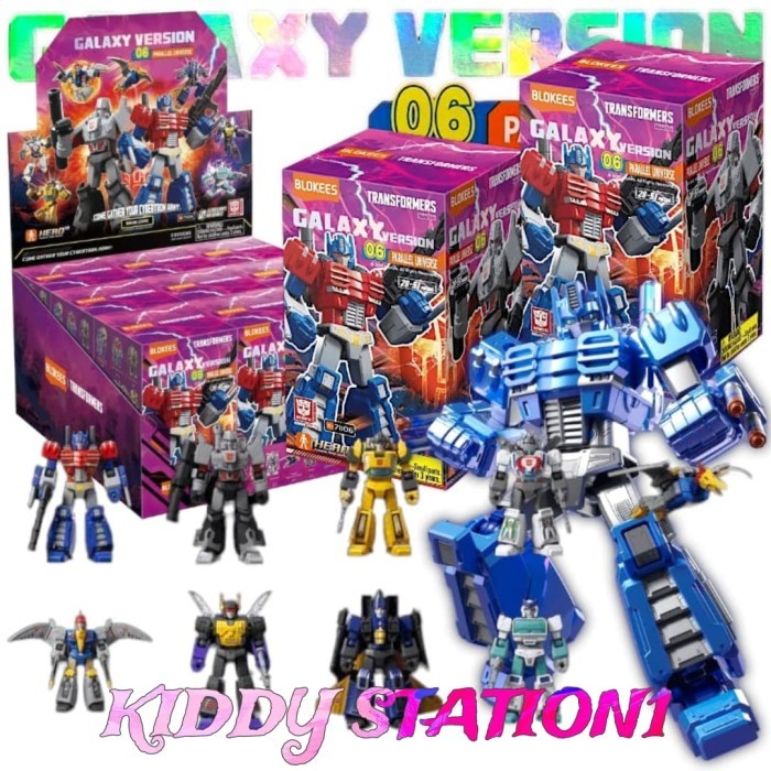 Blokees transformers galaxy version optimus prime megatron building ...