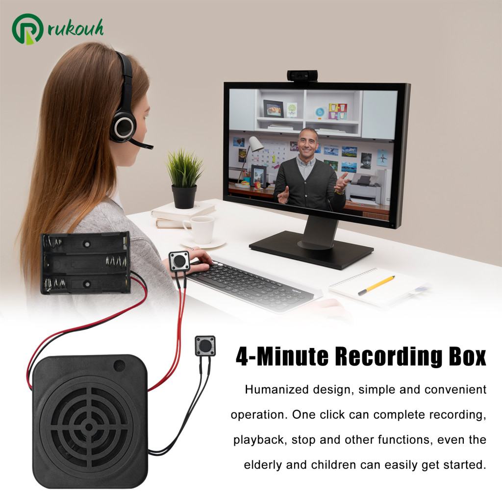 [rukouh] Wireless Speaker High-power Speaker Voice Recorder Box Module ...