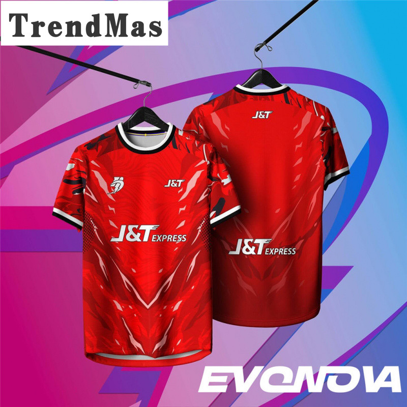 J&T Express JNT Short Sleeve T-Shirt for Delivery Workers Breathable ...