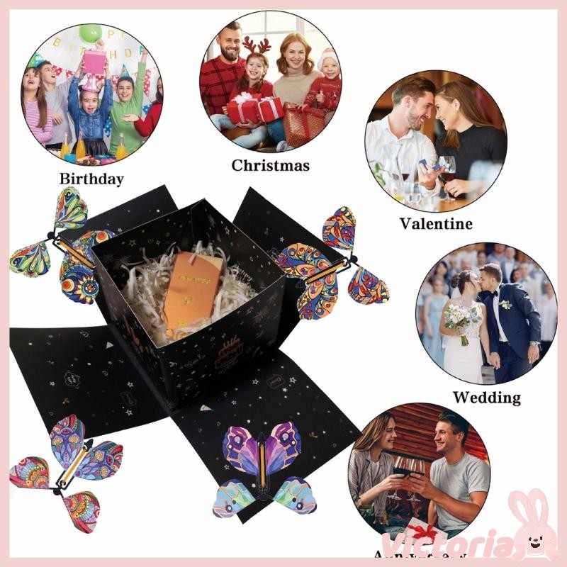 VIC Butterfly Explosions Surprises Box Magical Flying Butterflies Box ...