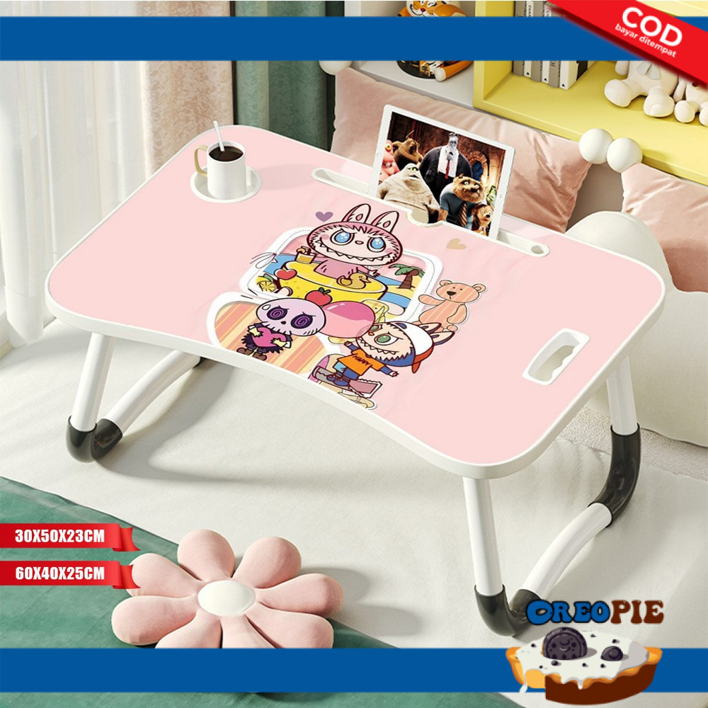 Labubu Character Folding Laptop Table Portable Multipurpose Laptop ...