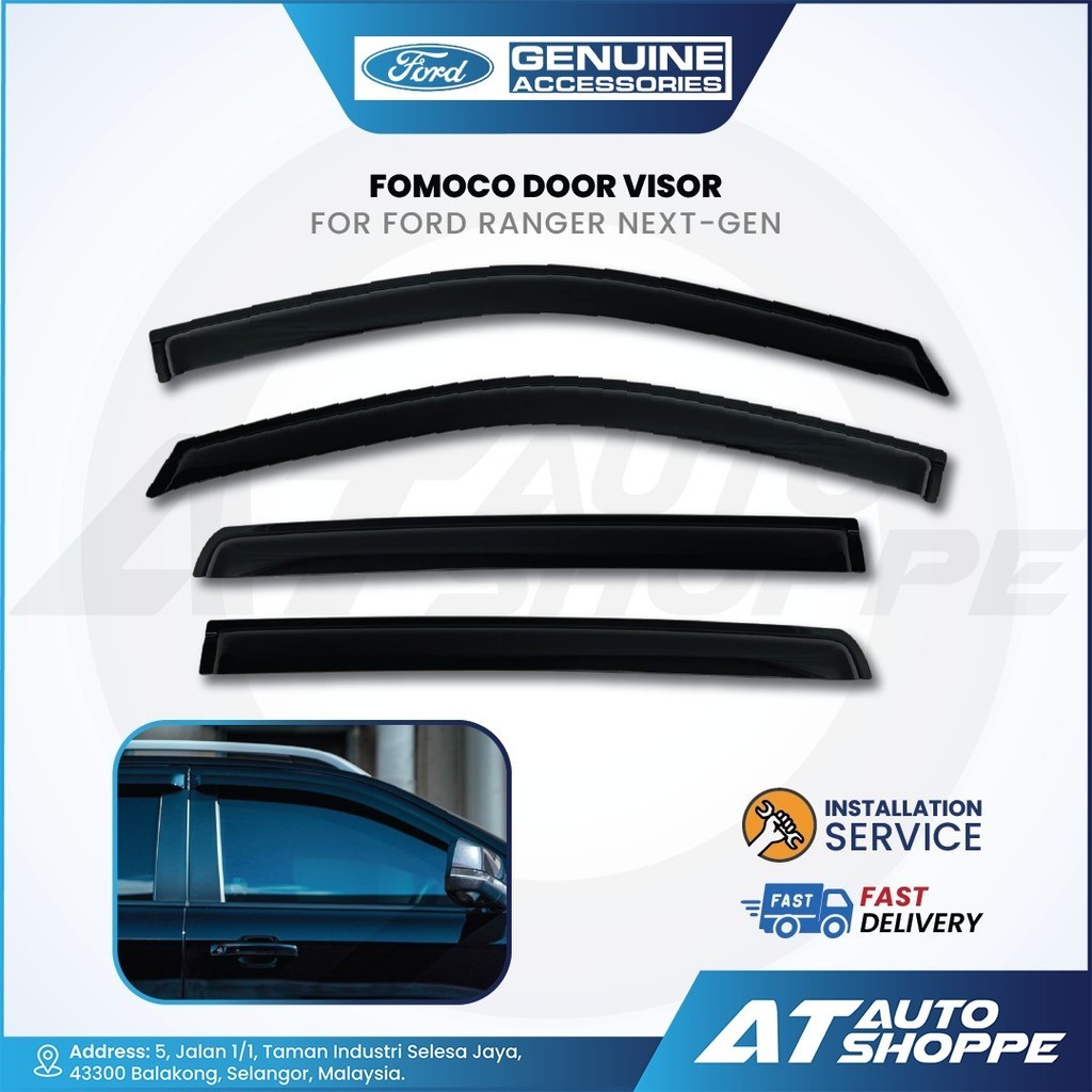 Fomoco Door Visor for Ford Ranger Next Gen T9 | Shopee Malaysia