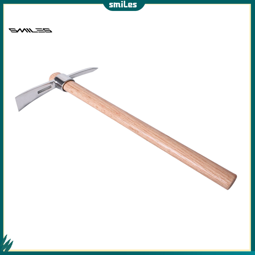 smiles| Ergonomic Pickaxe Double Headed Pickaxe Multipurpose Stainless ...