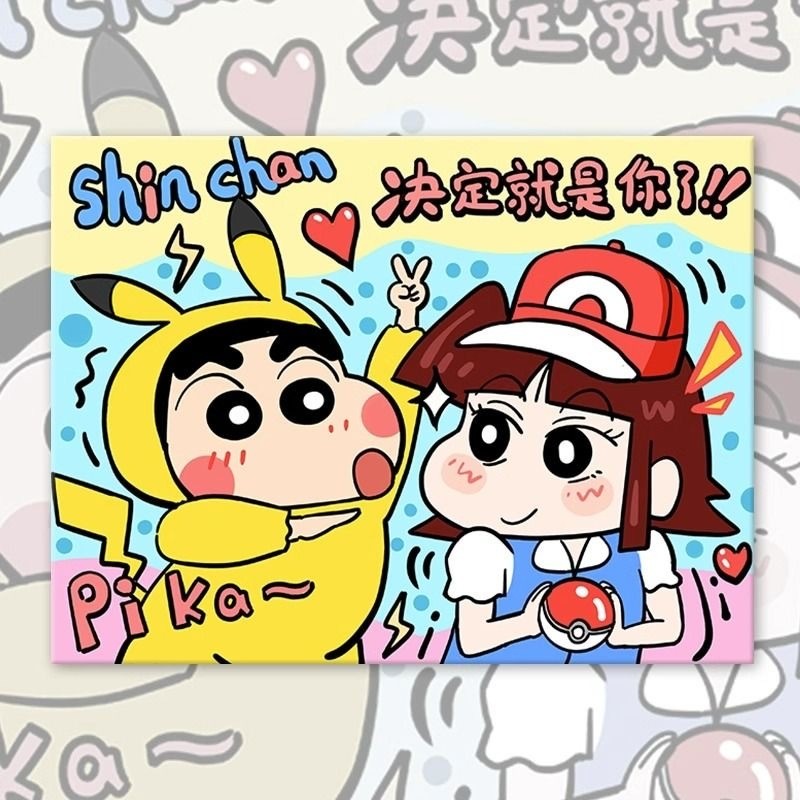 [1573 People Collection] Crayon Shin-Chan Digital Oil Painting diy ...