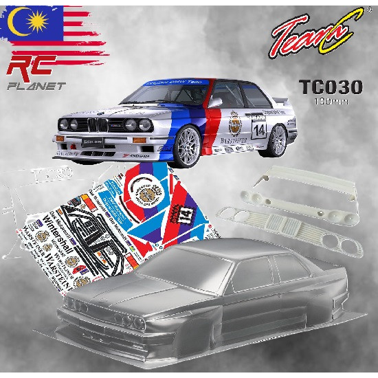 TeamC Racing TC030 1/10 BMW E30 M3 with 3D WING/BUMPER 190MM | Shopee ...