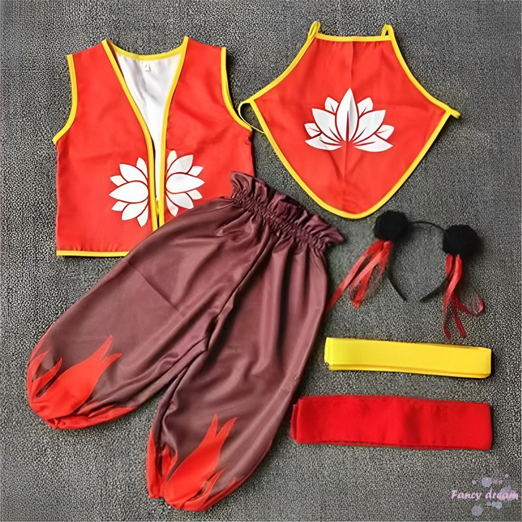 Anime Movie Ne Zha Cosplay Costume Nezha Cosplay Costume with Cute ...