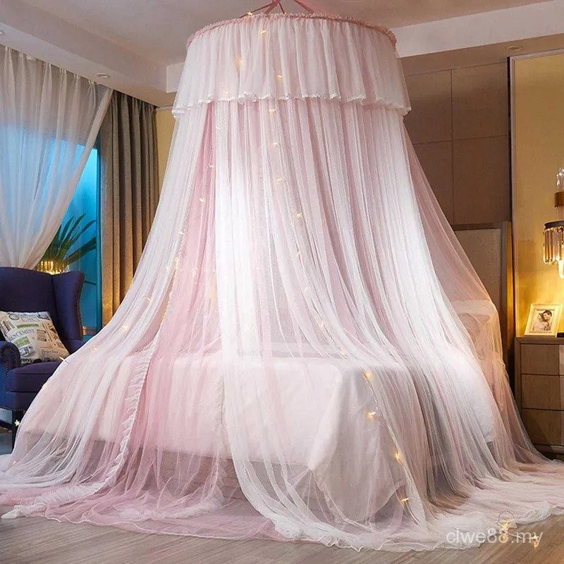 Princess Bed Canopy for Girls Bed Canopy Curtain Double Layer Sheer ...