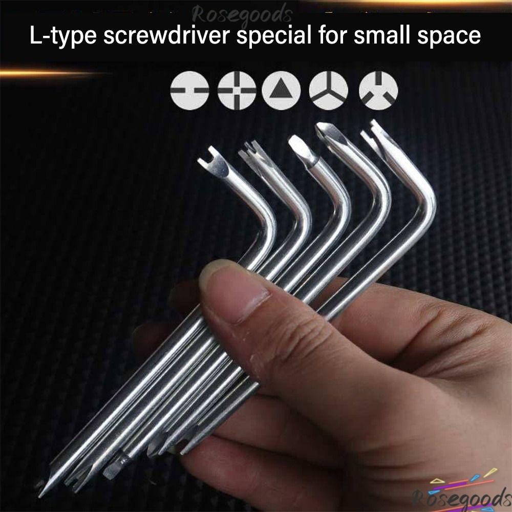 ROSEGOODS L-Shaped Wrench, Elbow Bend Right Angle Screwdriver ...
