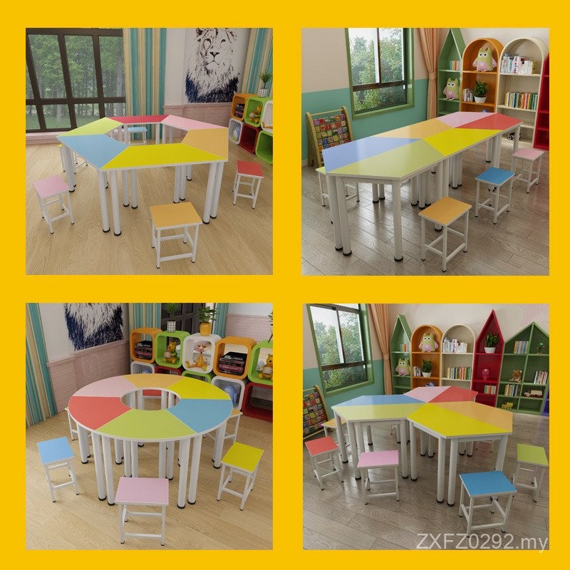 Early Education Rectangular Painting Art School Table Solid Wood Art ...
